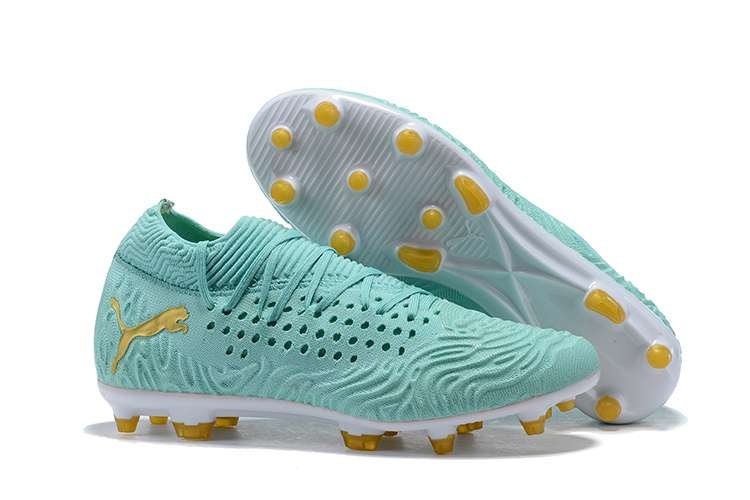 Puma Future 19.1 Netfit (FG/AG) Mint/Gold - ENTREGA INMEDIATA - Barra Alta